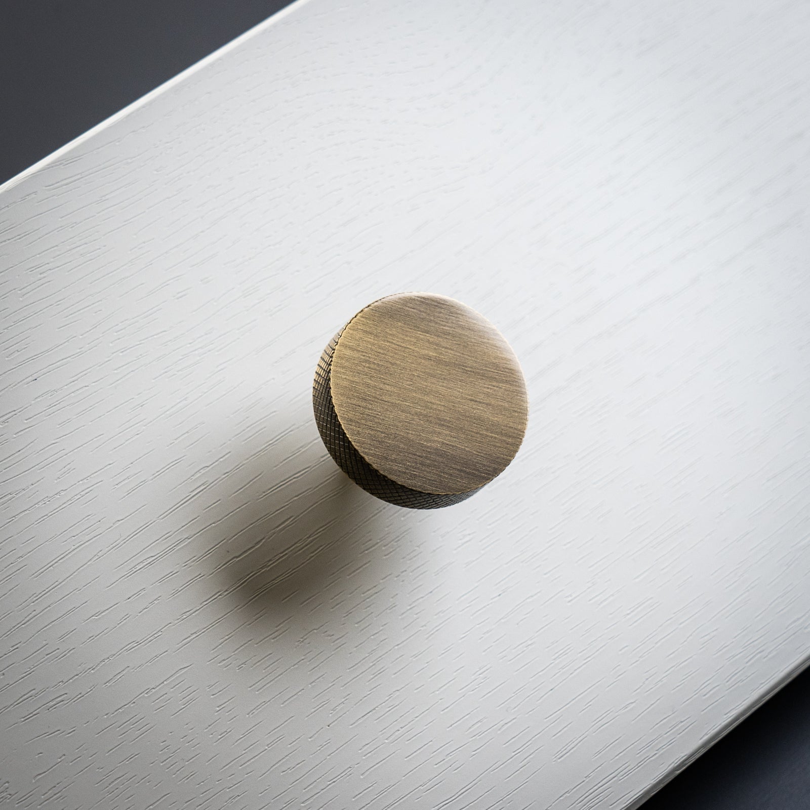 Disc Knurled Cabinet Knobs | Designer Kitchen Knobs