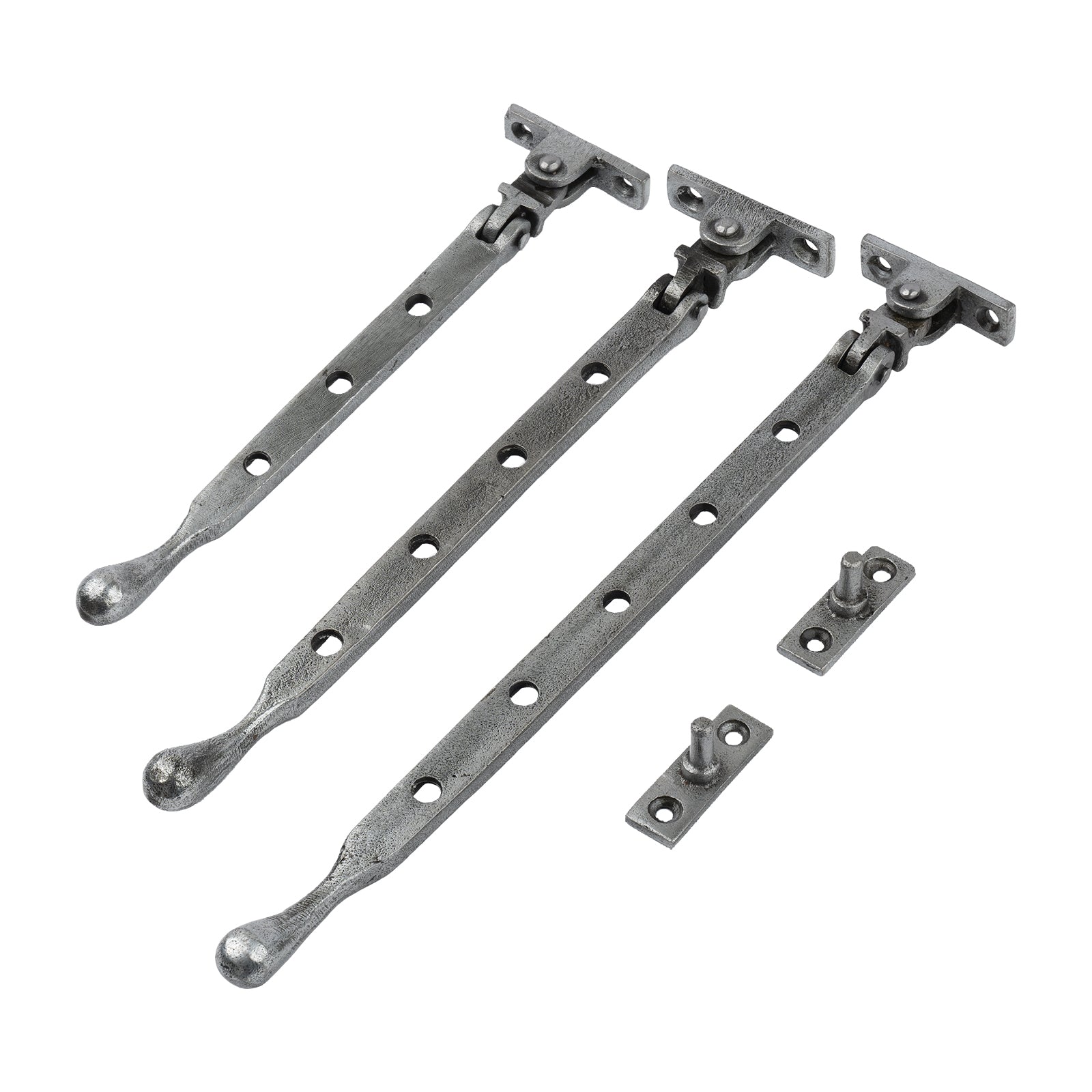 Pewter Pear Drop Window Stays | Casement Window Furniture