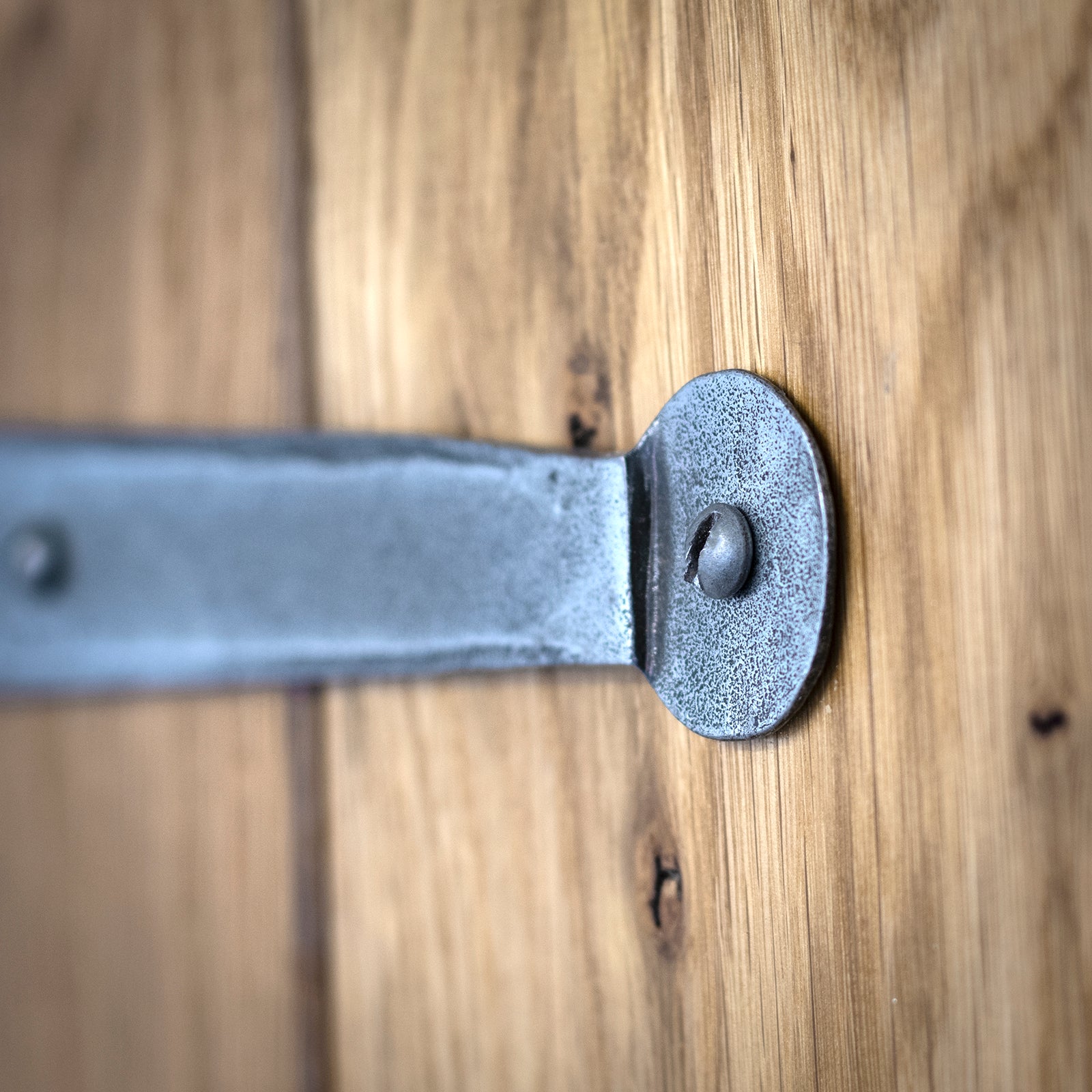 Penny End T Hinges Pewter | Traditional Strap Hinges