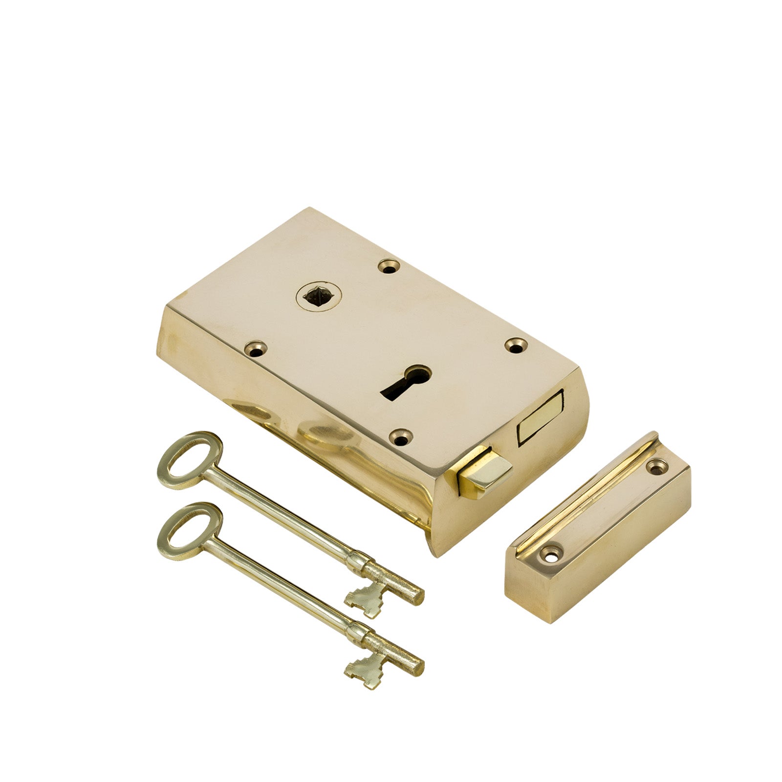 Small Brass Rim Lock & Knob Sets | Victorian Rim Lock sets