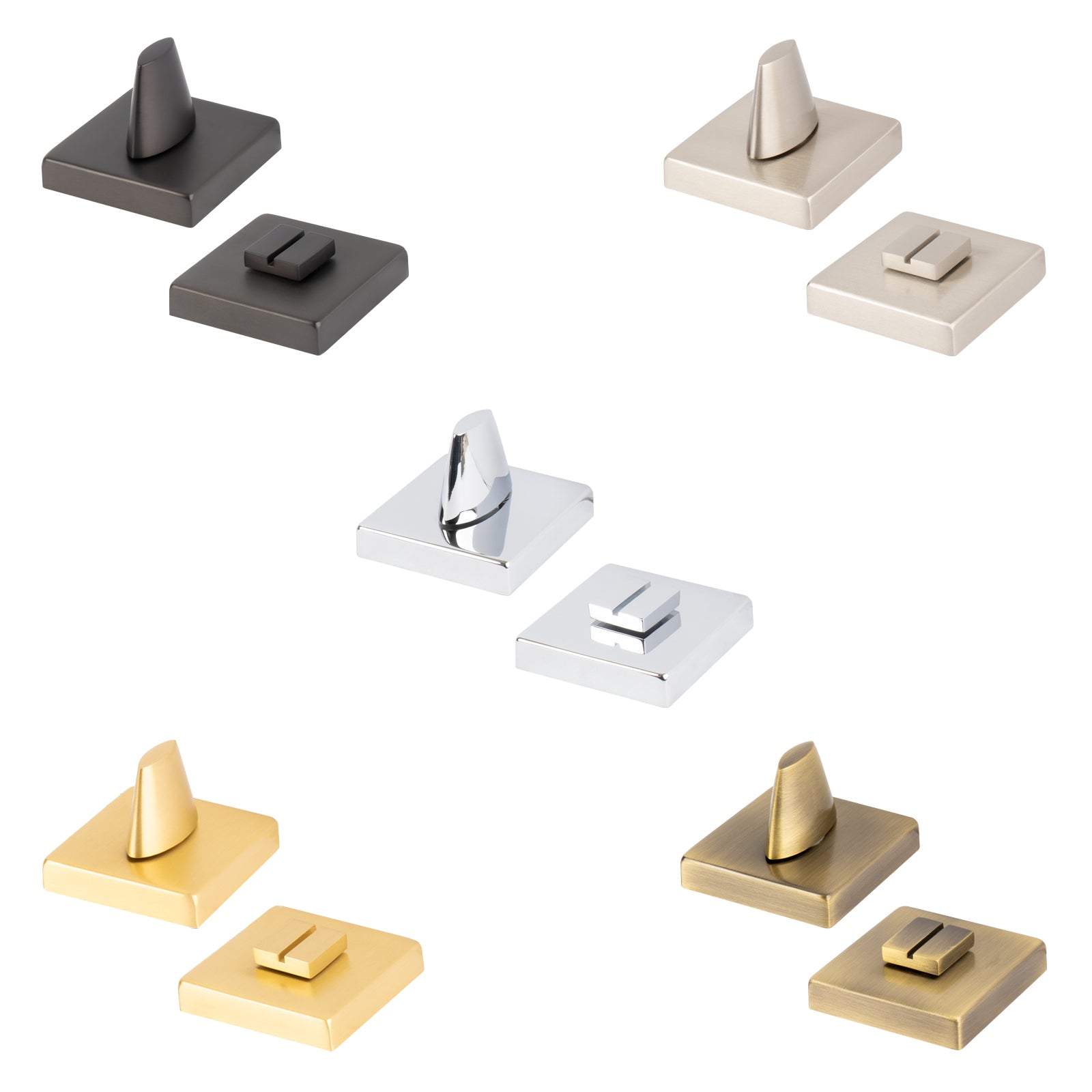 Square Bathroom Turn & Release | Bathroom Door Lock