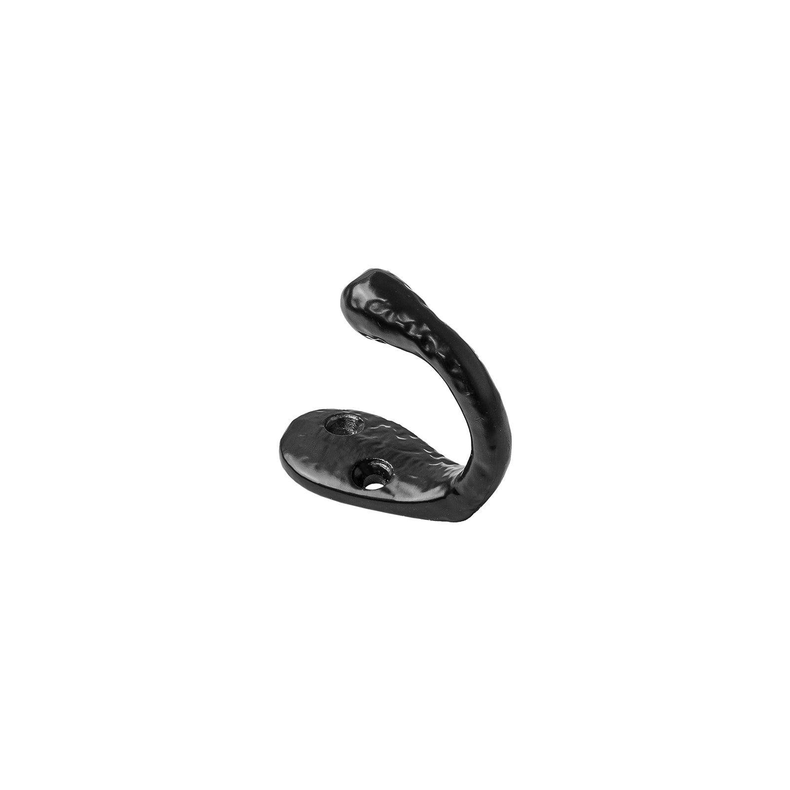 Single Robe Hook | Black | Traditional Cast Iron Hooks