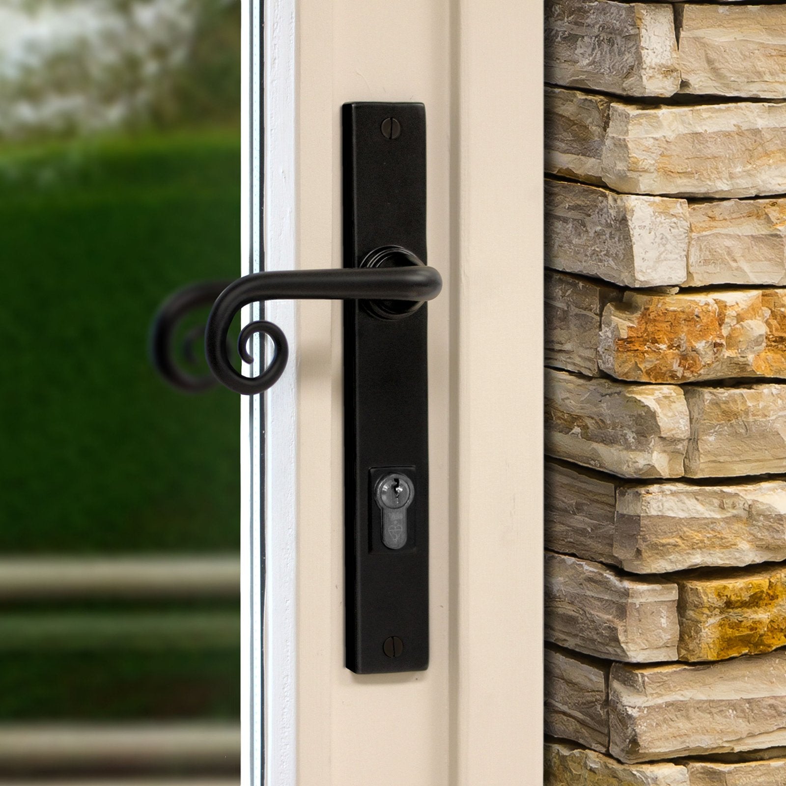 Multipoint Sprung Door Handles With Armor-Coat | Lever Handles