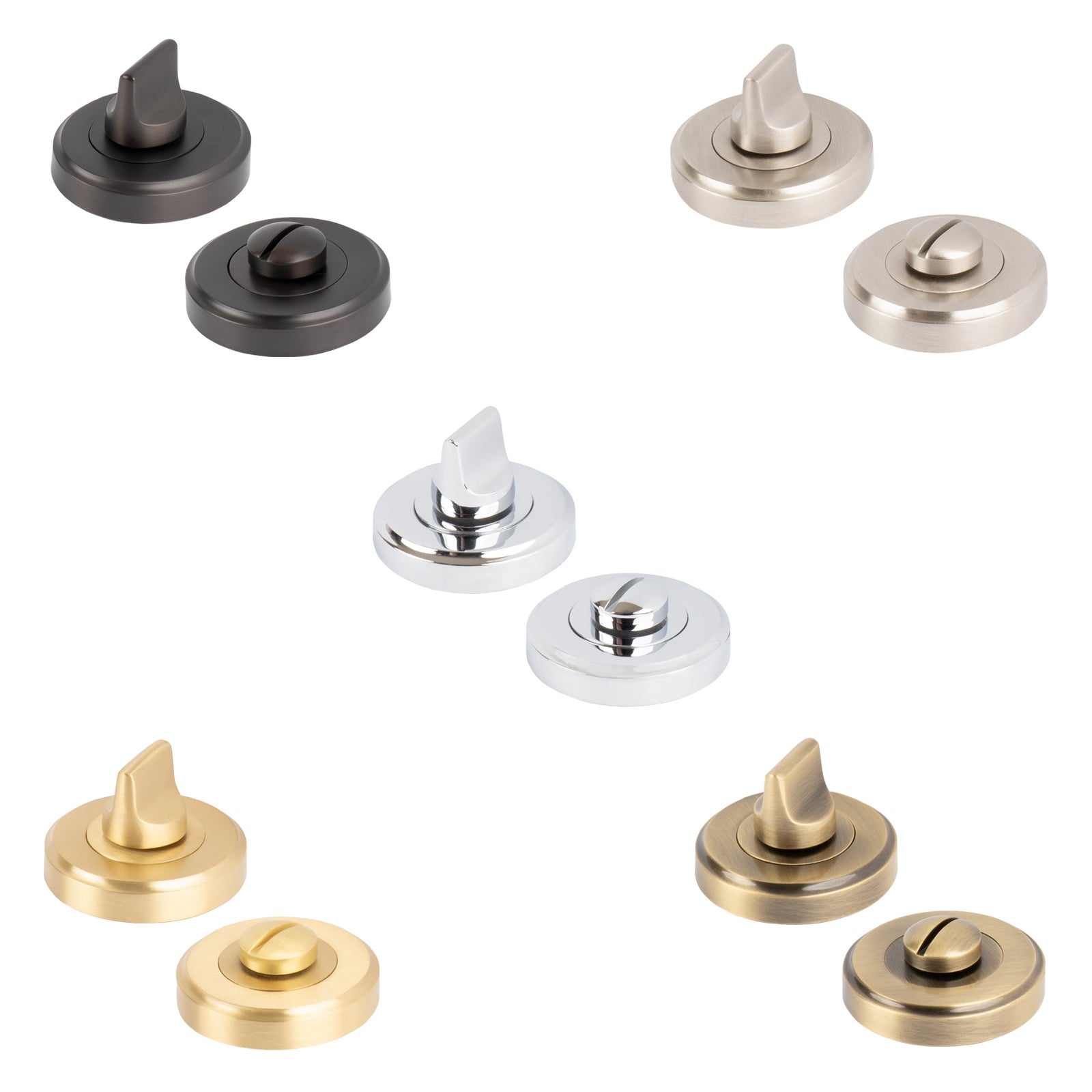 Round Bathrooom Turn & Release | Bathroom Thumbturn Lock