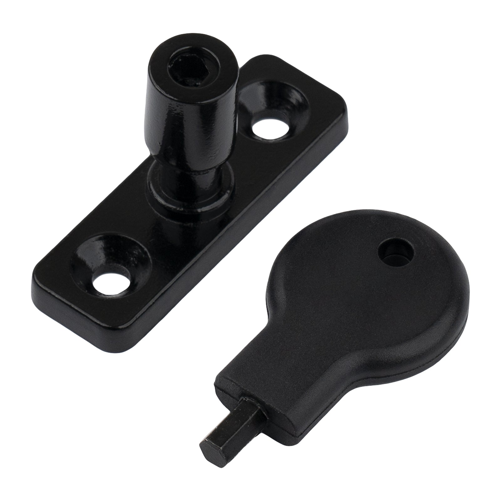 Black Window Stay Lock | Locking Lug | Cast Iron Window Furniture