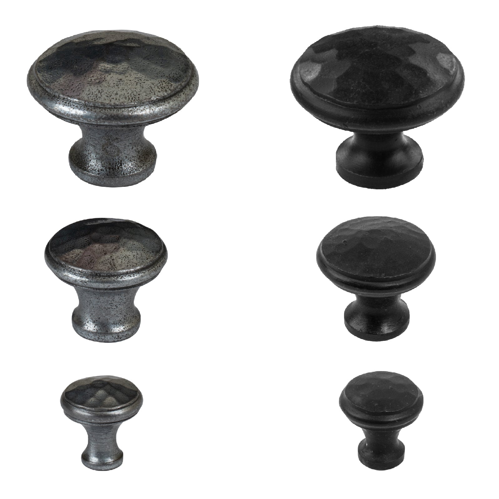 Beaten Cabinet Knobs | Cast Iron Cupboard Drawer Knobs