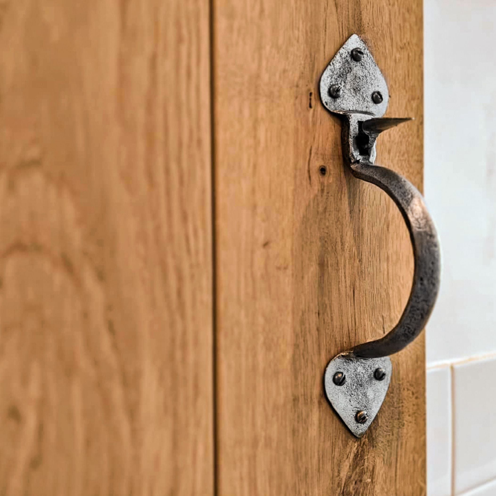 Gothic Latch Pewter | Hand Forged | Traditional Thumb Latch